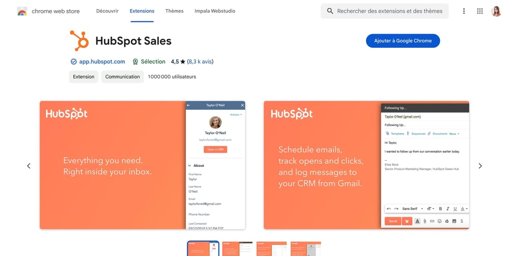 Extension HubSpot Sales : Guide Complet pour Utilisation Optimale